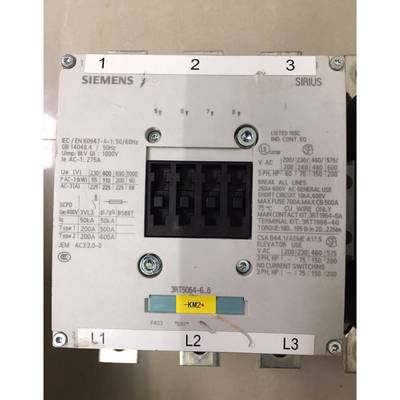 交流接触器 3RT5064-6AF36 拆柜，接触点好