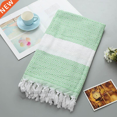 Turkish Beach Towel Sports Sauna Tassel Shawls for Wo Outdoo