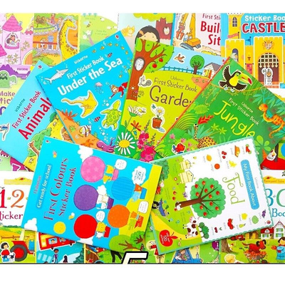 A4 size Children Scene Sticker Book Baby English Book Sto