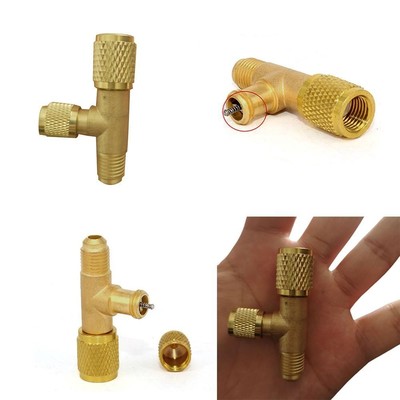 Refrigerant Exhaust Valve Bleed Valve Full Copper Quick Rele