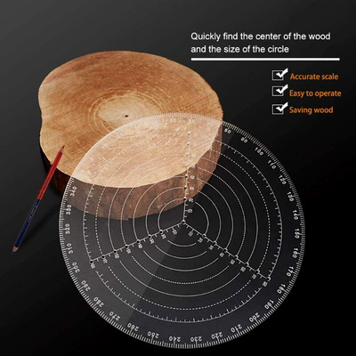 Woodturning Round Center Finder Woodworking Compass Circles