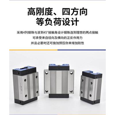 亚德客直线导轨滑块LSH/LSD/15/20/25/30/35BK-H/F1/F2-N/S/L-NH