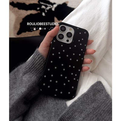 法式小雏菊适用苹果15promax手机壳16pro华为mate60新款pura70果冻壳OPPOReno12/vivos19x100网红超火小米14