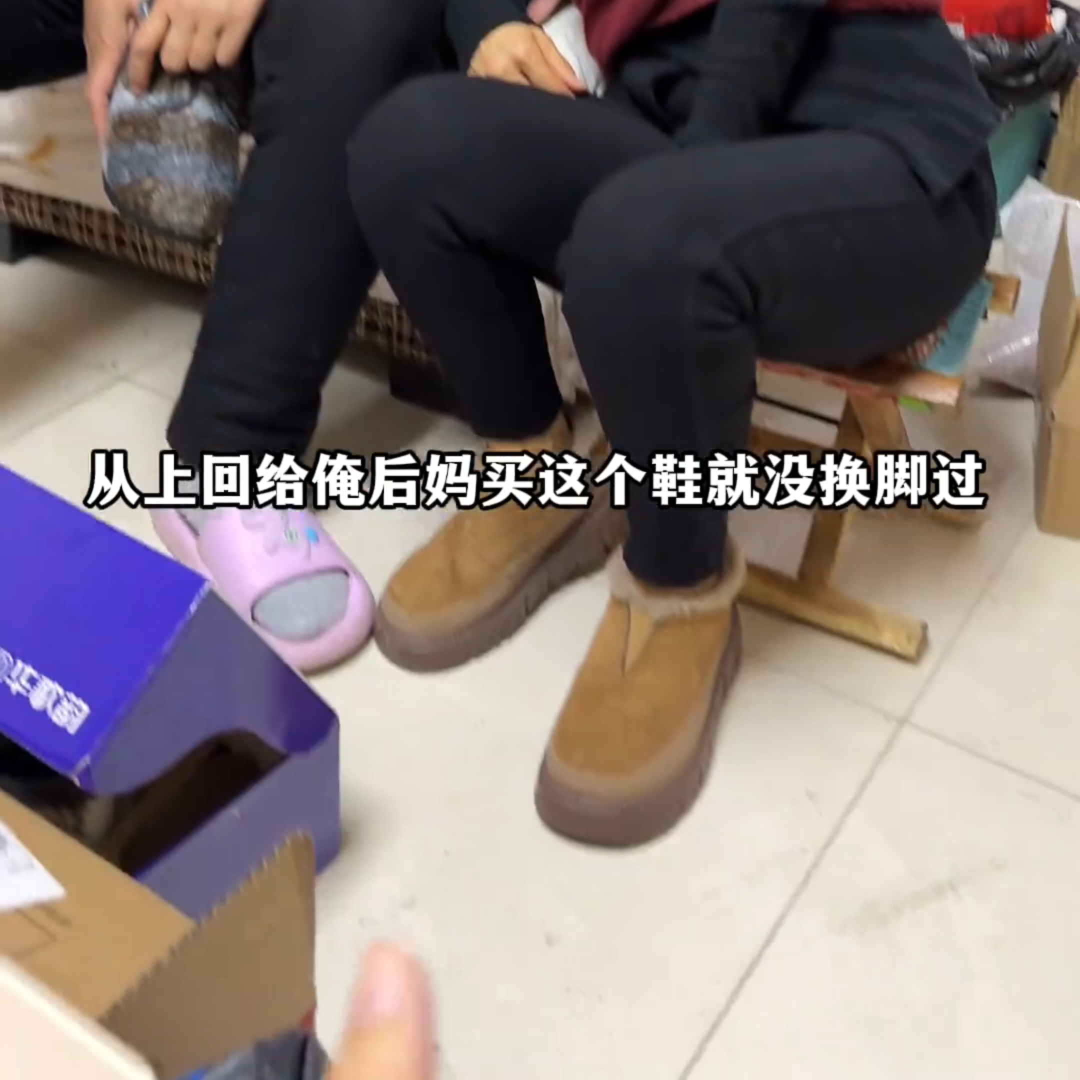 2025 新款雪地靴女加绒保暖勃肯棉鞋厚底翻毛面包鞋一脚蹬懒人短