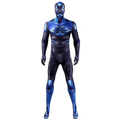 电影蓝甲虫cosplay紧身衣男3D印花弹力连体衣万圣节cos服J23027HA