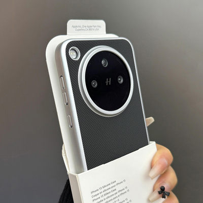 高级感菱格棕金属银pc硬