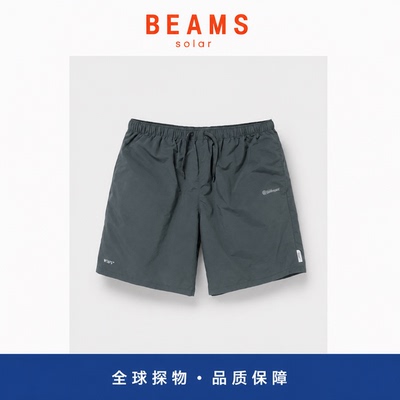 【SOLAR BEAMS】WTAPS男士速干运动短裤 宽松休闲防水尼龙沙滩裤