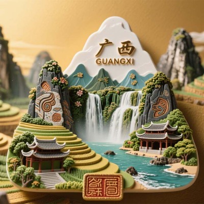 广西3D立体创意金属强磁冰箱贴