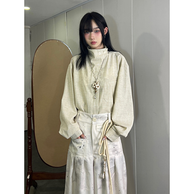 FG721小众套头长袖衬衫