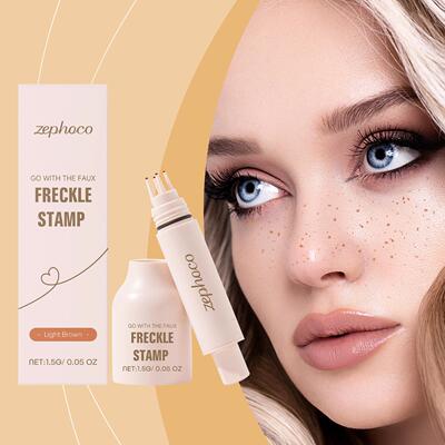 ZEPHOCO Light Brown Natural Freckle Pen - Smooth Application