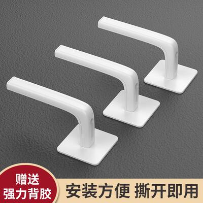 No-drill hooks with strong adhesive for hanging clothes, wal