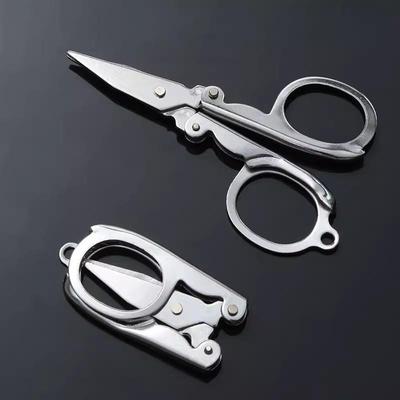 Compact Folding Travel Scissors, Carbon Steel Nail Clippers,