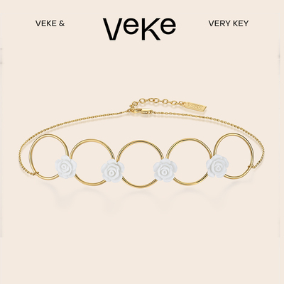 VEKE系列山茶花项圈女