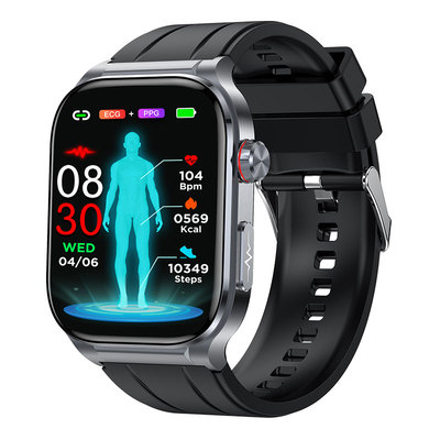 【2025新款】VISIKE高精度无创监测血糖血压尿酸血脂智能手表心率心电图24小时动态检测量仪老人体检健康手环