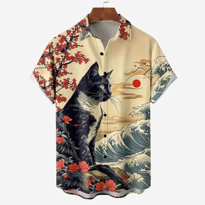 卷边翻领纽扣短袖T恤 Curled collar button short sleeved shirt