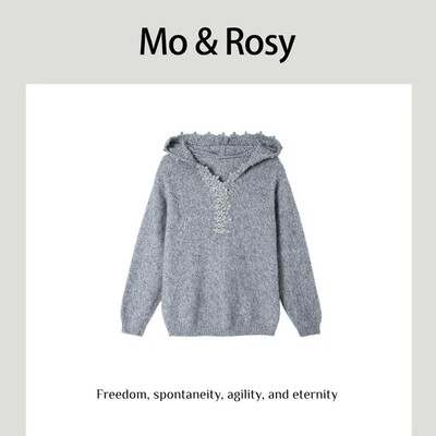 MO&ROSY【温斯顿少女】 个性花边帽针织上衣MR821Z058