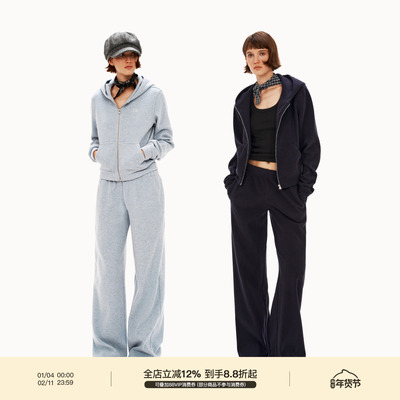 PUKI 「遛狗套装」380G肌理绒感休闲运动套装 经典慵懒松弛两件套