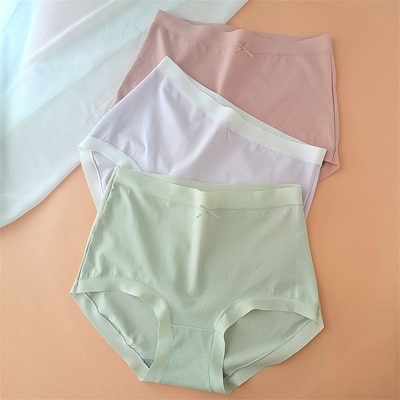 彩田加大全棉高腰内裤