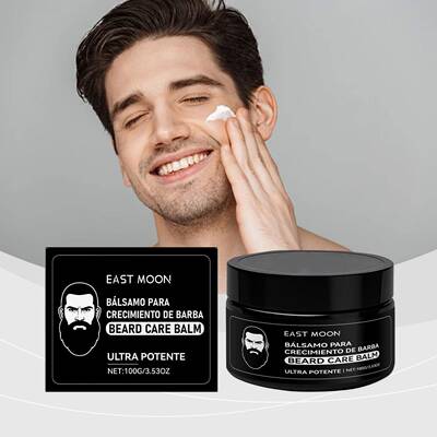 EAST MOON Men's Herbal Beard Care Balm - Plant-based formula