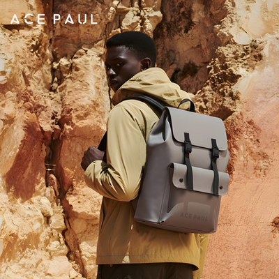 Ace Paul时尚通勤大容量双肩包17英寸电脑包户外防水背包