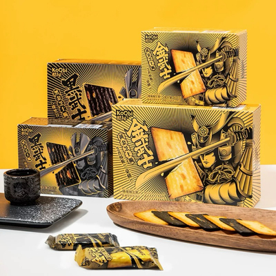 临期特价酷秘黄金芝士脆饼干武士网红薄脆寝室办公室休闲零食108g