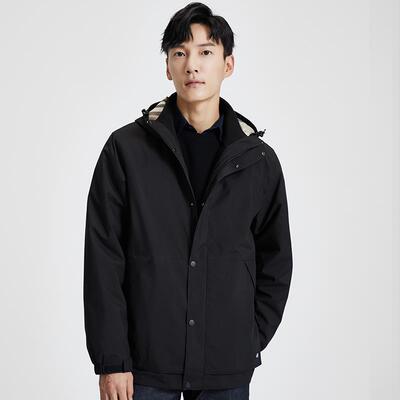 季户外冲锋衣定制印lo可o电信冬快g递行业工PRW作服两件套拆卸内