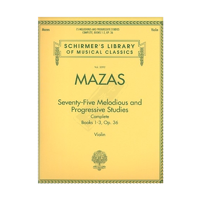 马札斯75首小提琴进阶练习曲集