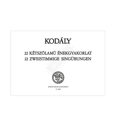 柯达伊22首二声部视唱练习