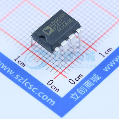 原装正品 直插 AD623ANZ DIP-8单电源轨到轨低成本仪表放大器芯片