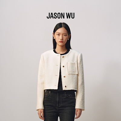 圆领短外套jasonwu小香风