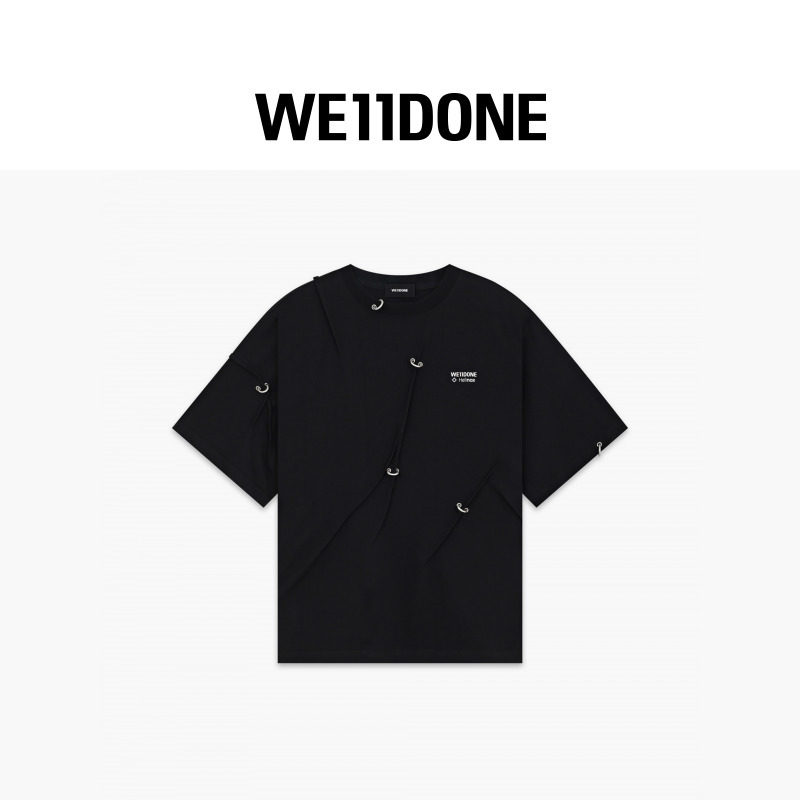【WE11DONE X Helinox】WE11DONE26早秋男女同款穿孔细节设计T恤