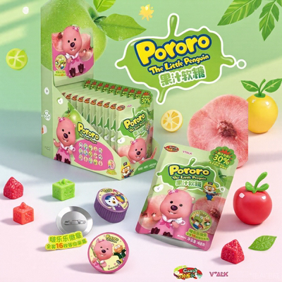 VTALK啵乐乐联名果汁软糖