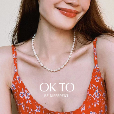 OKTO巴洛克银球隔珠项链