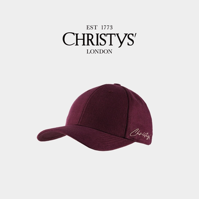 【夏季新品】Christys意大利高定重磅空气洗亚麻老钱风刺绣棒球帽