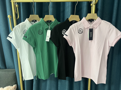 G003 韩国正品代购高尔夫衣服女简约休闲翻领短袖T恤国内现货