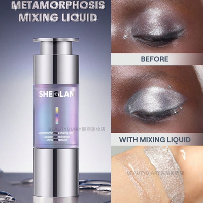 现货sheglam新系列Lustra 赛博朋克哑光唇泥闪粉眼影盘眼影调和液