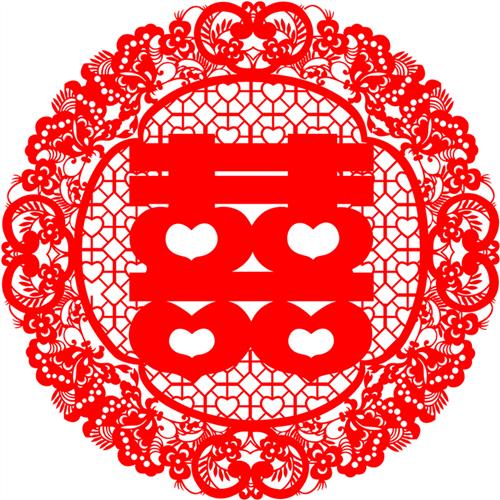 喜字窗花婚房装饰静电玻璃剪纸静电贴结婚婚车喜字贴纸婚庆玻璃贴