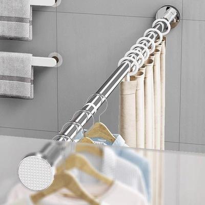 包邮优晾勤伸缩衣杆免打孔支撑帘浴杆化妆罗室EAC阳台晾衣架马杆