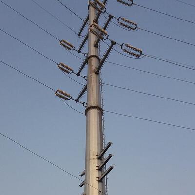 供电施工110KV电力钢杆耐张线路钢管塔双回电缆钢管杆厂家销售