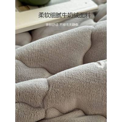 225新款0牛睡绒奶床单宿舍单人学生XST纯色单件裸加厚保暖绒毛毯