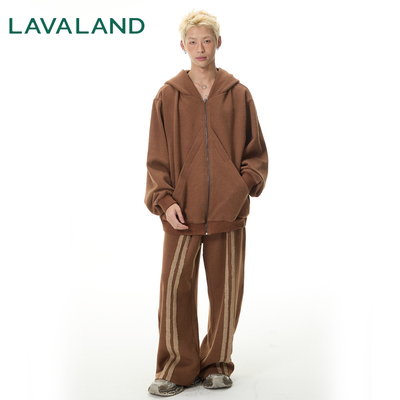 【可爱cat套装】LAVALANDkitty系列慵懒贴布刺绣连帽卫衣垂感卫裤