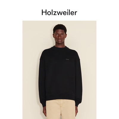 Holzweiler24春夏宽松圆领衫休闲百搭卫衣长袖男款