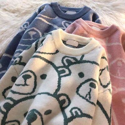 复古服装针织衫套头衫