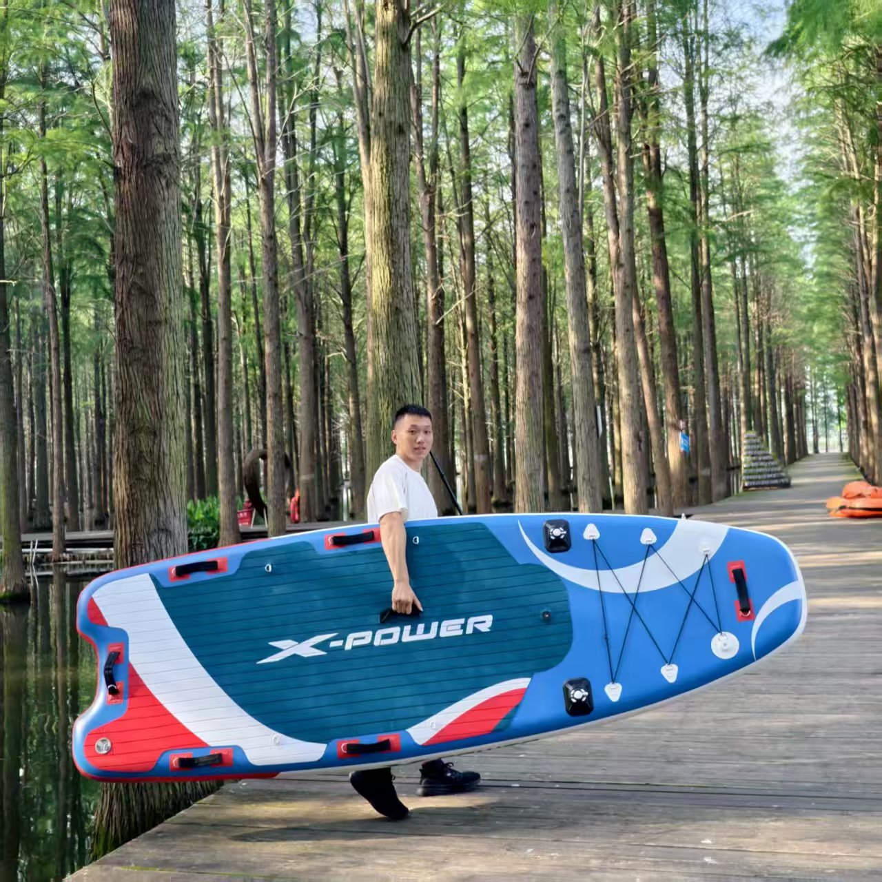 赛乐酷充气浆板初学者站立加宽大浮力路亚钓鱼充气桨板情侣冲浪板