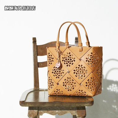 2025新款日本正品genten樱花镂空包斜跨包托特包女包休闲复古包