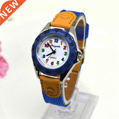 Cute Boys Grls Colorful Quartz Watch Kds Chldren Sport Ca