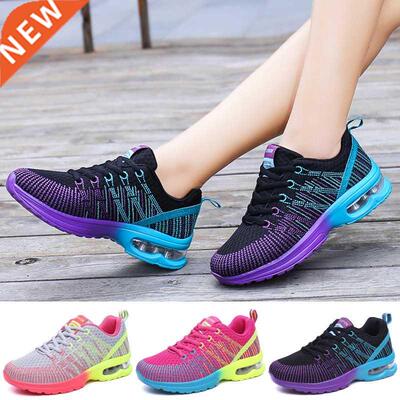 Women Sneakers Cushion Athletic Running Shoes Lace-up Breath