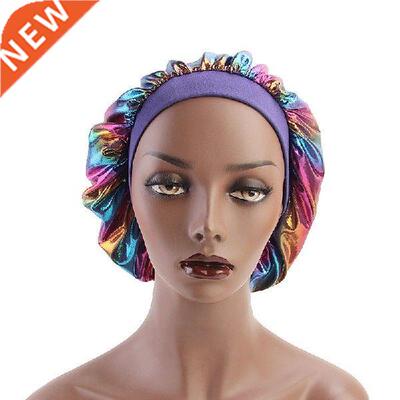 Reversible Satin Laser Shower Hat With Double justable