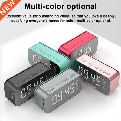 G10 Three-in-one Mirror Clock Wireless Speaker LCD Full Scre