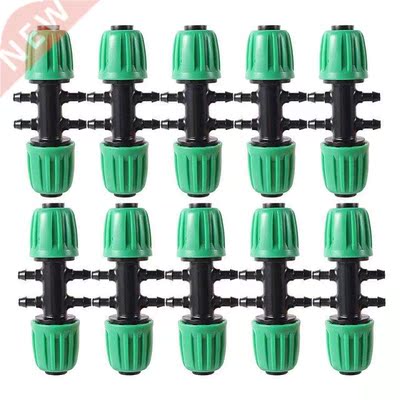 10 Pcs Barbed Tee 1/2 Inch Tubing 16Mm To 1/4 Inch Irrigatio